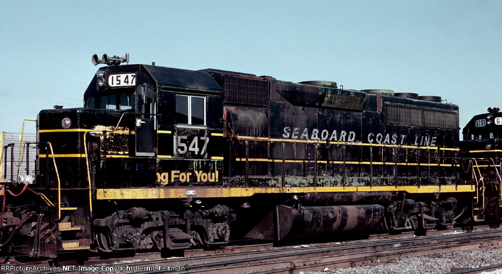 Seaboard Coast Line GP40 #1547 in Hulsey Yard